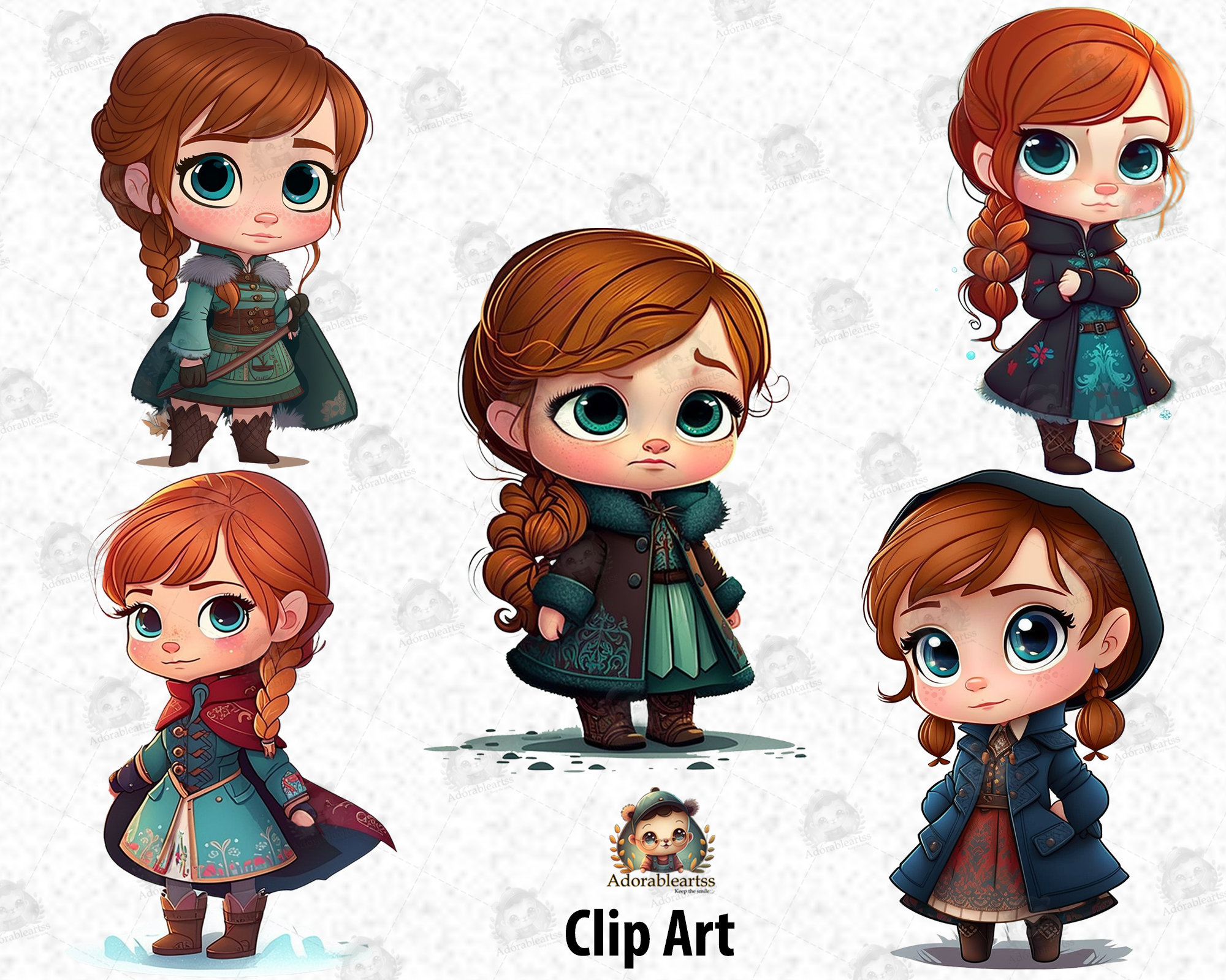 Chibi Frozen Anna