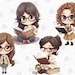 Cute Teacher Chibi Clipart Bundle Teaching Girl and Boy Chibi - Etsy