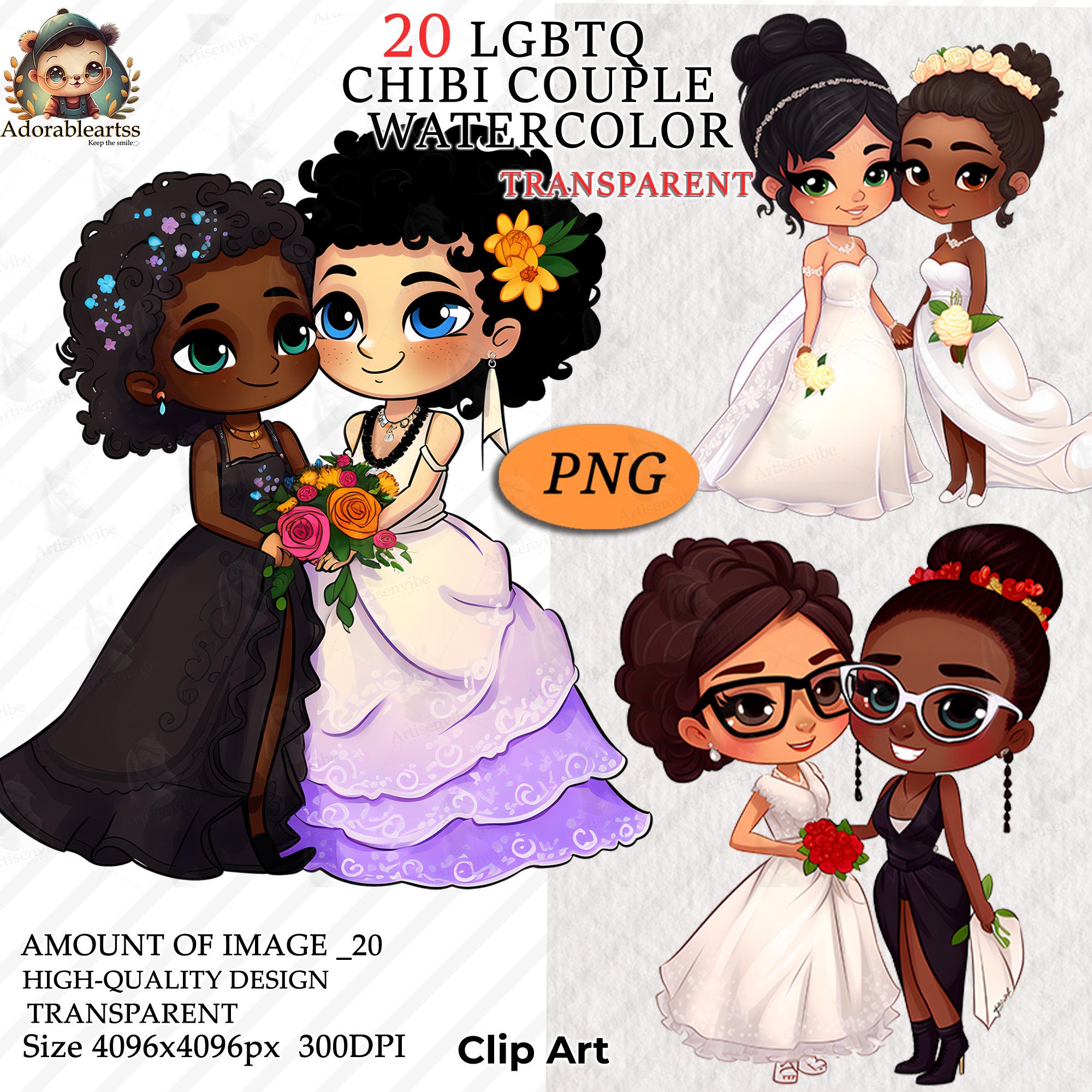 Lesbain Couple Clipart, Lgbt Wedding Lesbian, Fashion Illustration ...