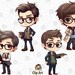 Cute Teacher Chibi Clipart Bundle Teaching Girl and Boy Chibi - Etsy