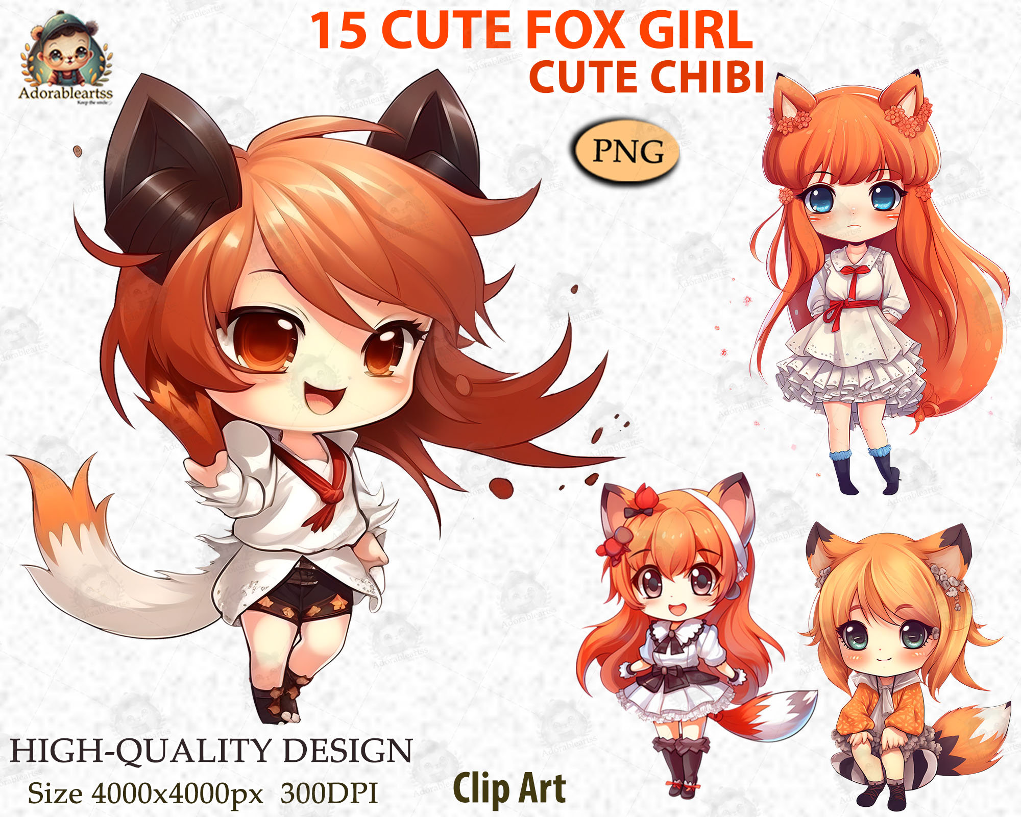 Chibi Anime Fox Girl
