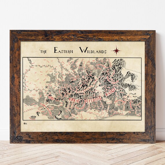 Hand-drawn Victoria High Country Map / Tolkien Inspired / - Etsy Australia