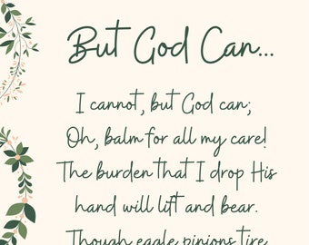 Printable Poem ANNIE JOHNSON FLINT but God Cream | Etsy