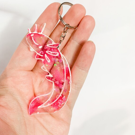 Axolotl Keychain | Etsy