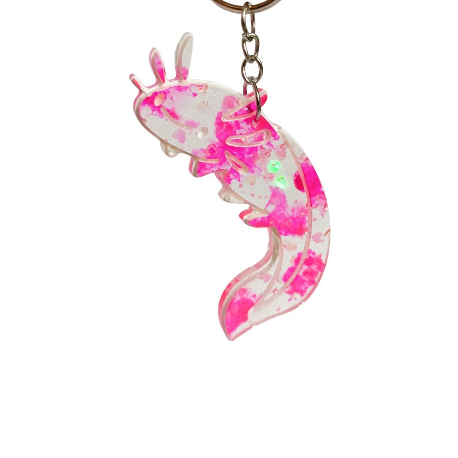 Axolotl Keychain - Etsy