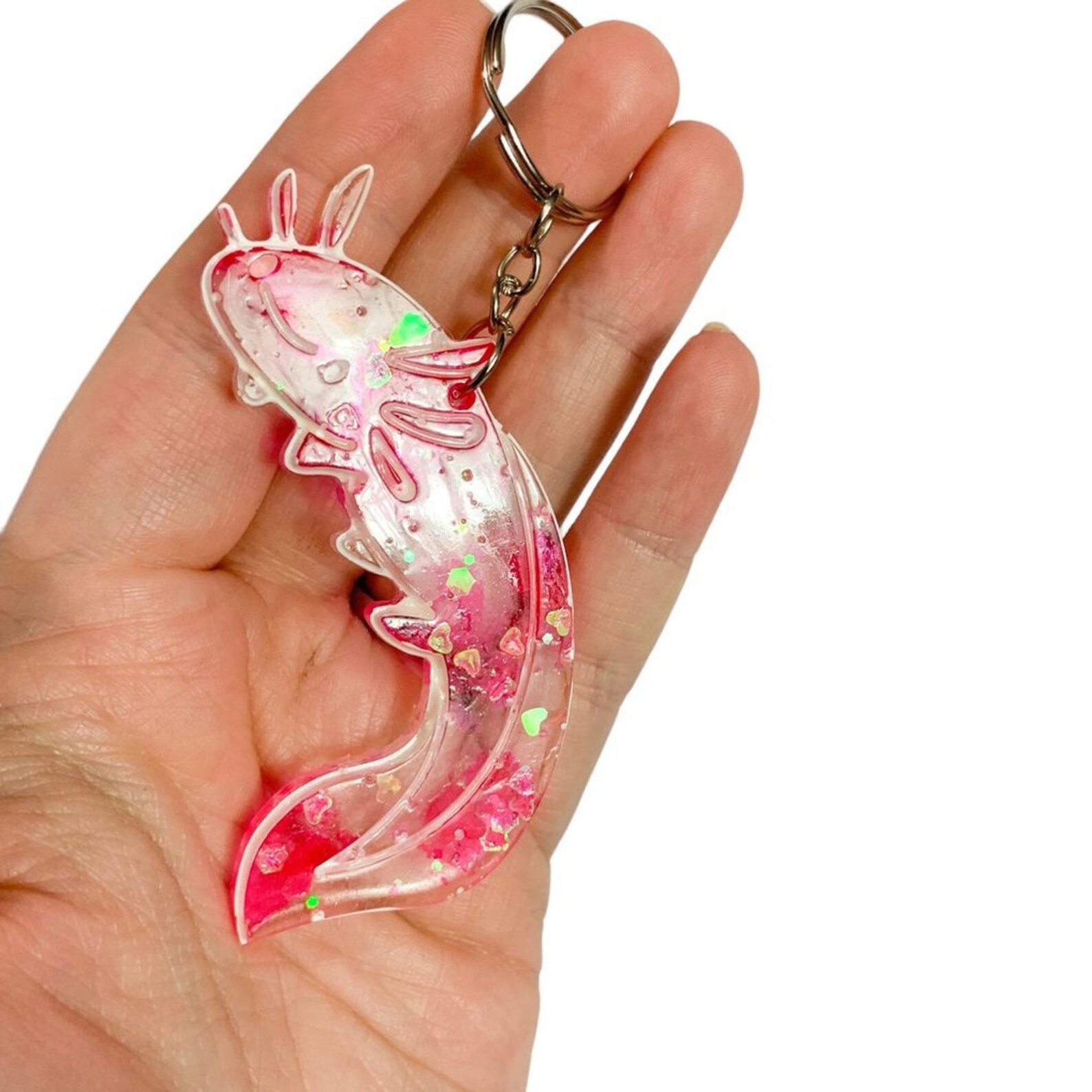 Axolotl Keychain - Etsy