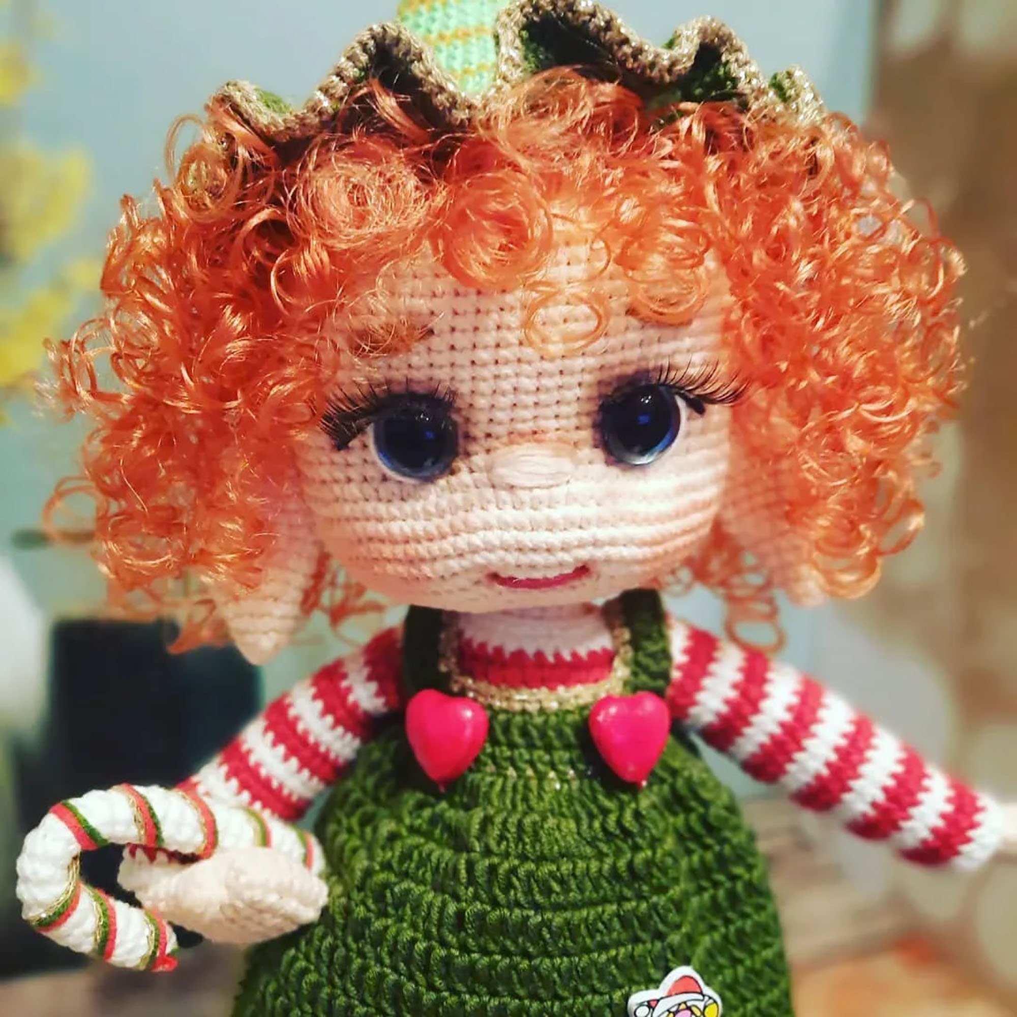 Elf Nora Amigurumi, Christmas Amigurumi Doll, Beautiful Girl, Handmade ...