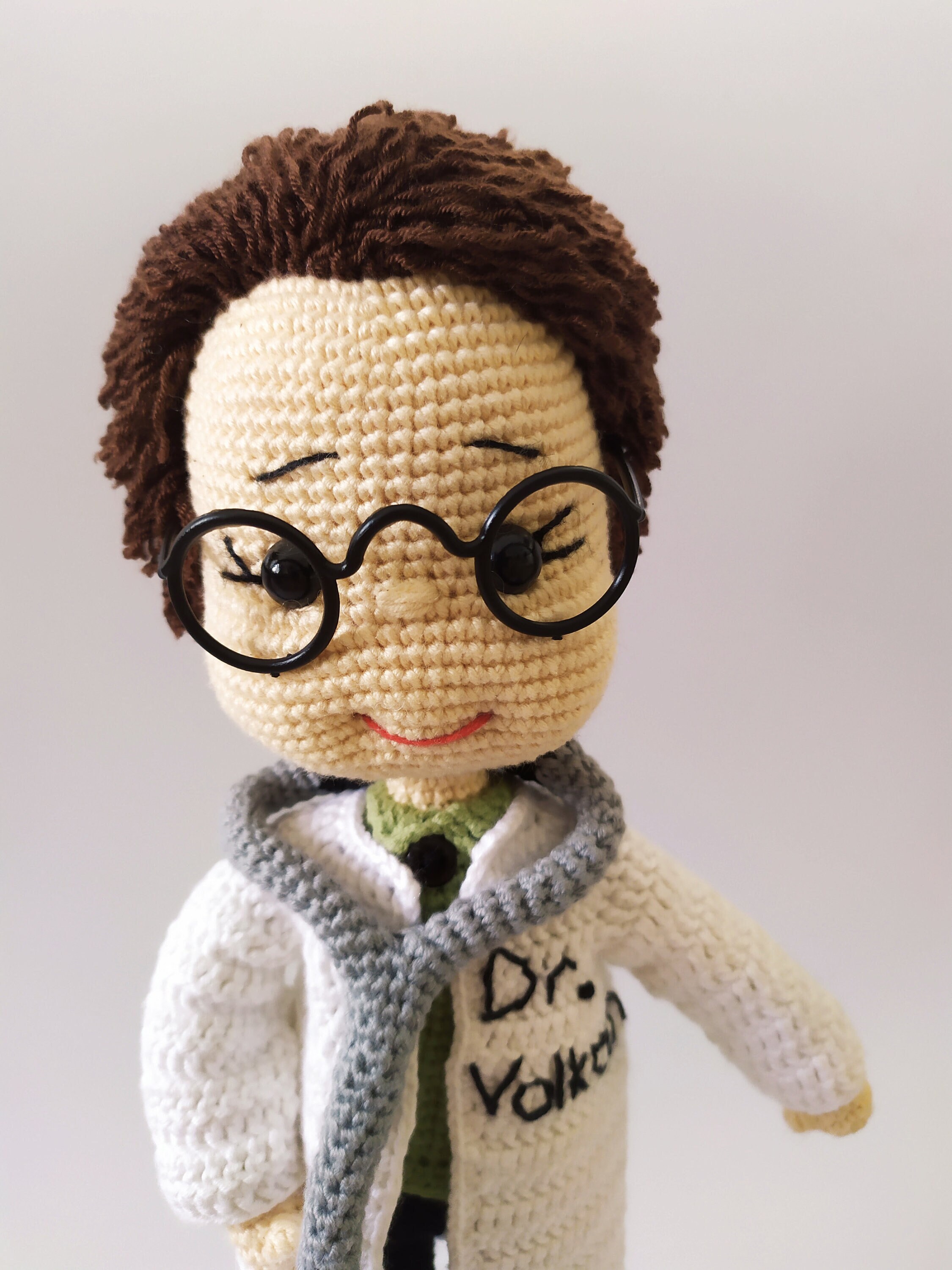 Crochet Doctor Doll Toy Handmade Stuffed Doll Amigurumi - Etsy