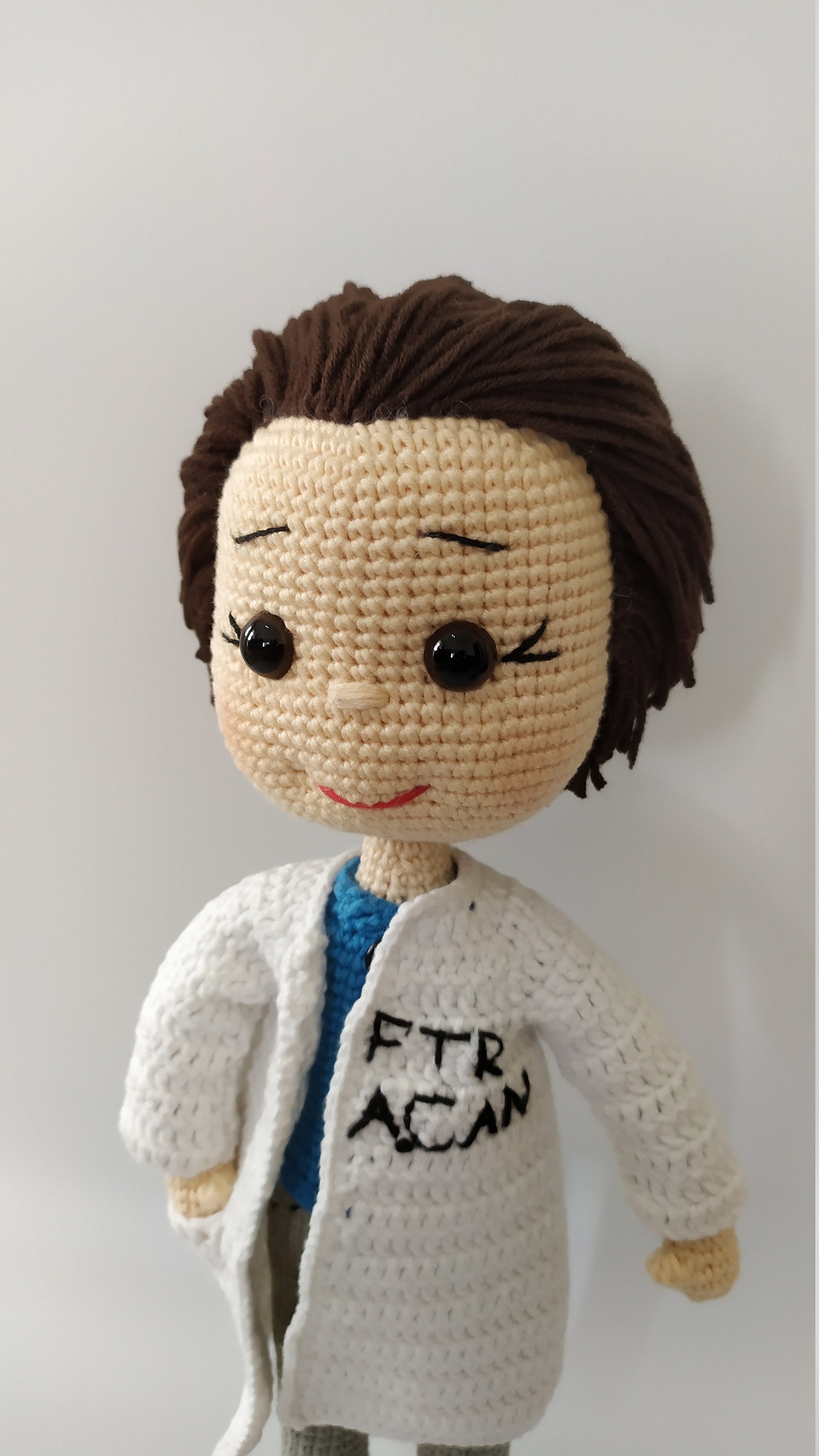 Crochet Doctor Doll Toy Handmade Stuffed Doll Amigurumi - Etsy