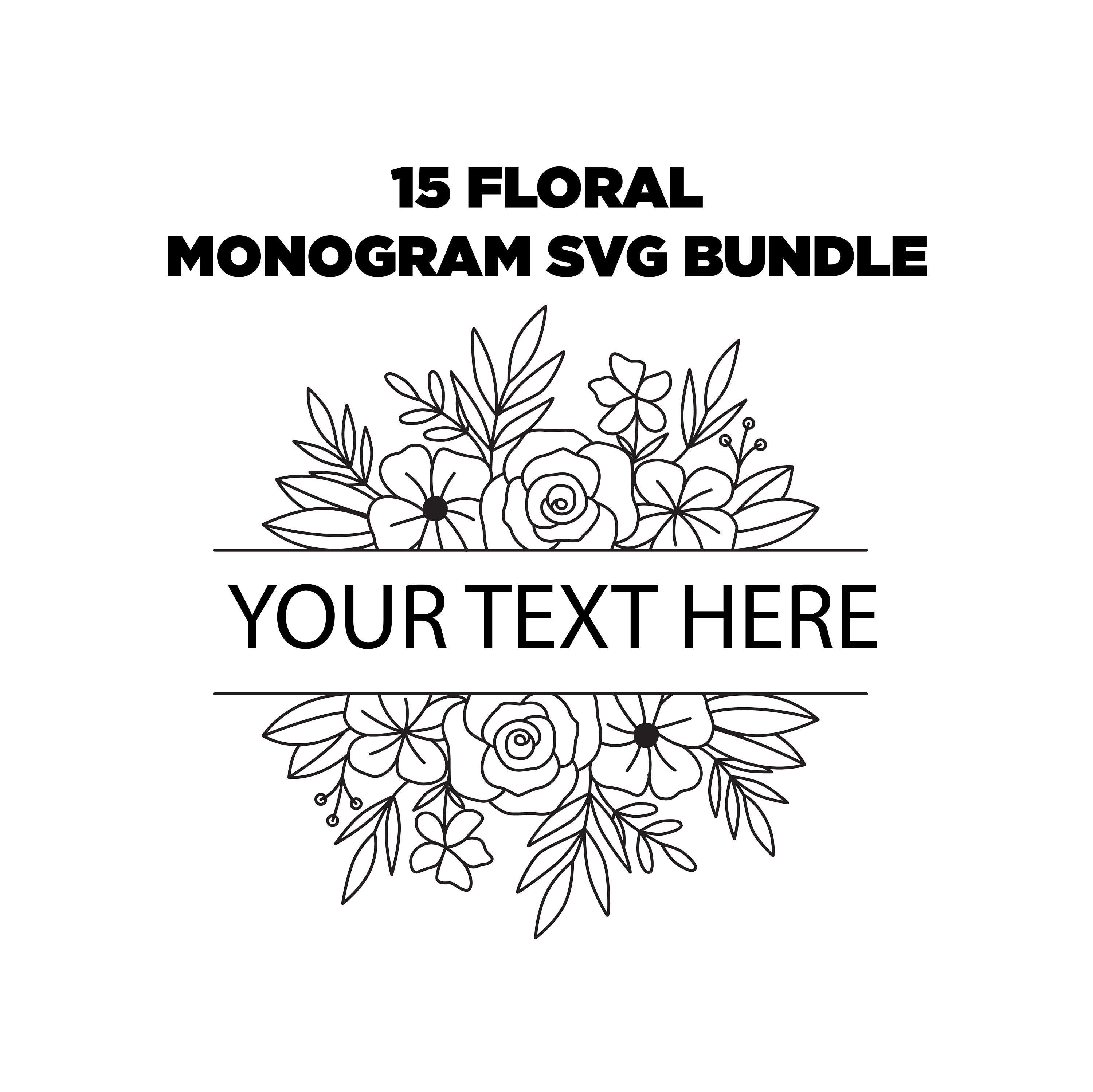 Floral Border Svg Floral Frame Svg Flower Border Svg Split - Etsy UK