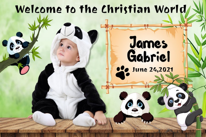 Panda Birthday, Panda PSD Template, Panda Photoshop, Panda Theme ...