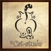 Cat Machine Embroidery Design, #cat Attitude, #catatude, Fat Cat ...