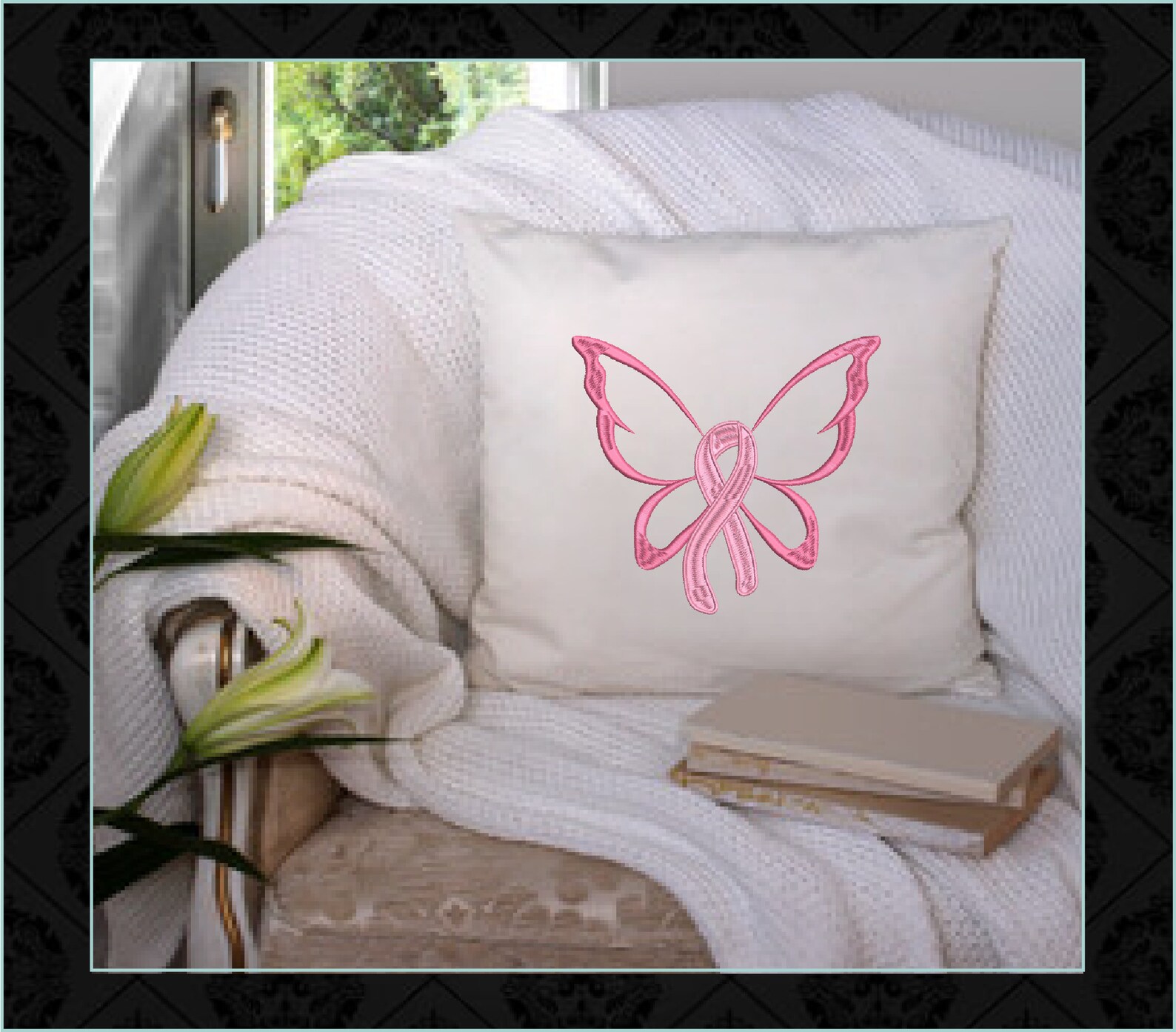 Cancer Awareness Machine Embroidery Design Breast Cancer - Etsy