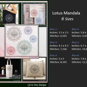 Lotus Mandala Machine Embroidery Design, Artistic Symbolism Stitch ...
