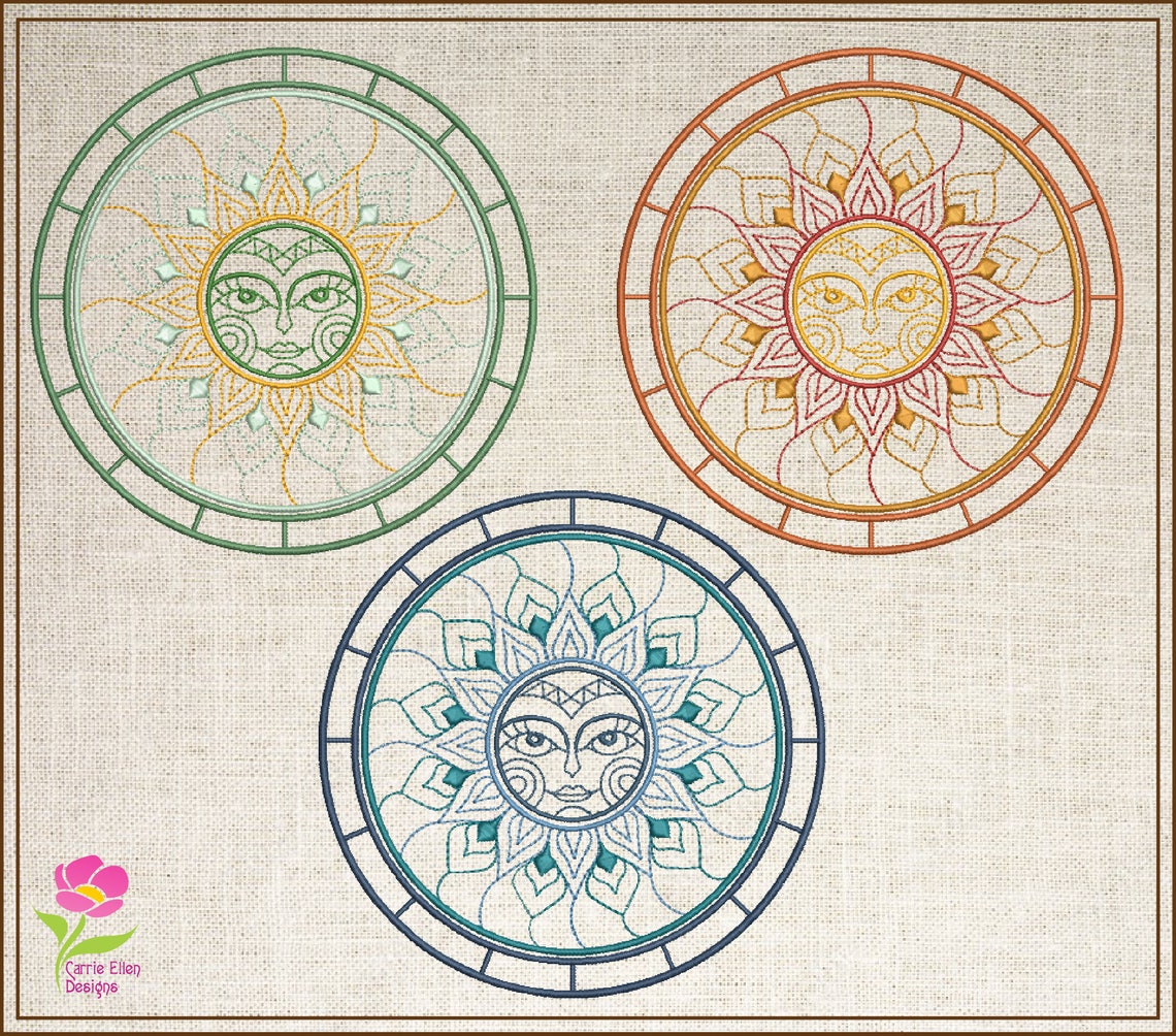 Mandala Machine Embroidery Design Lace Embroidery Mandala | Etsy