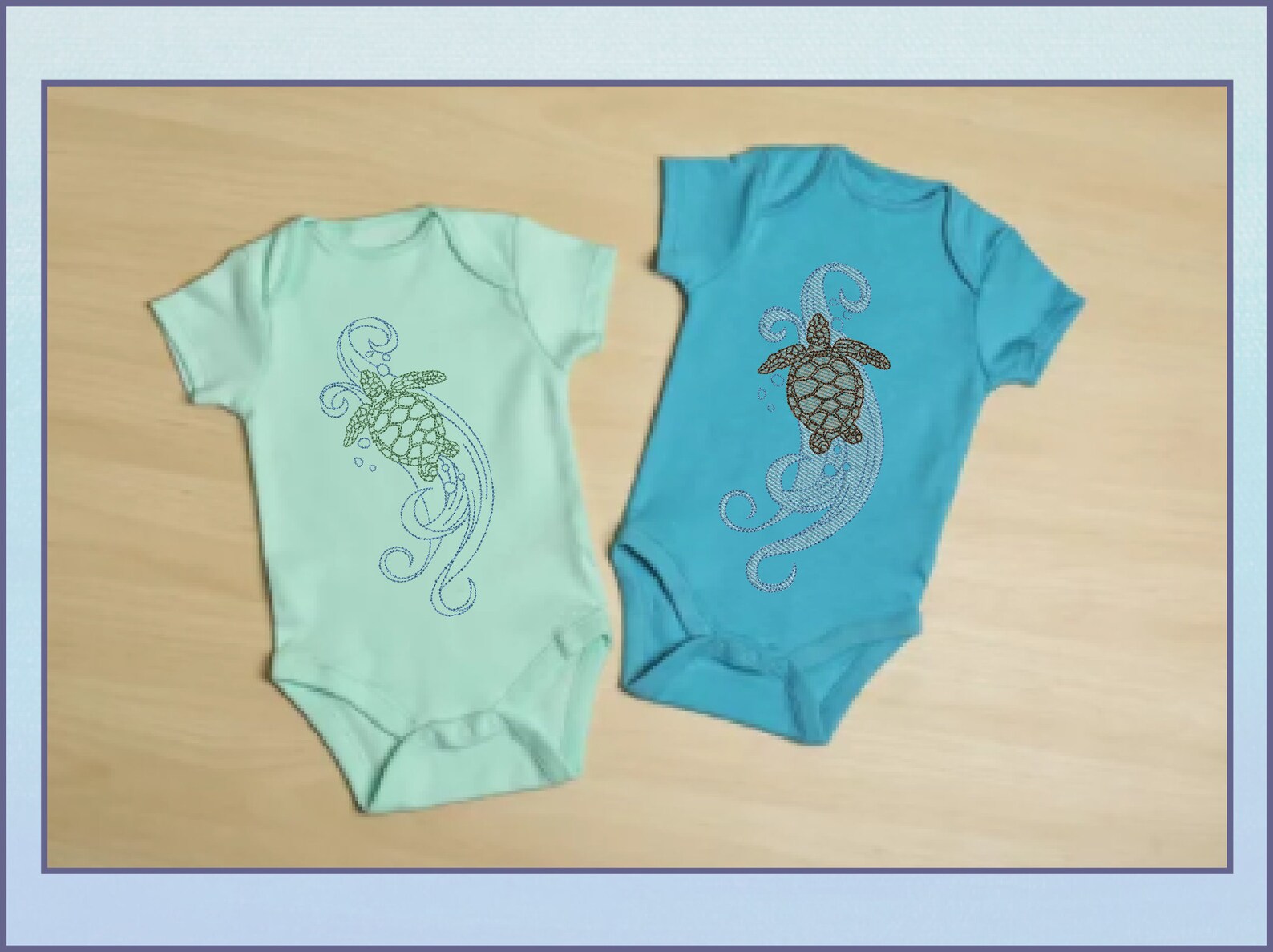 Sea Turtle Machine Embroidery Design Animal Embroidery Ocean | Etsy