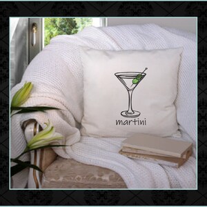 Martini Machine Embroidery Design, Martini With Olives Embroidery ...
