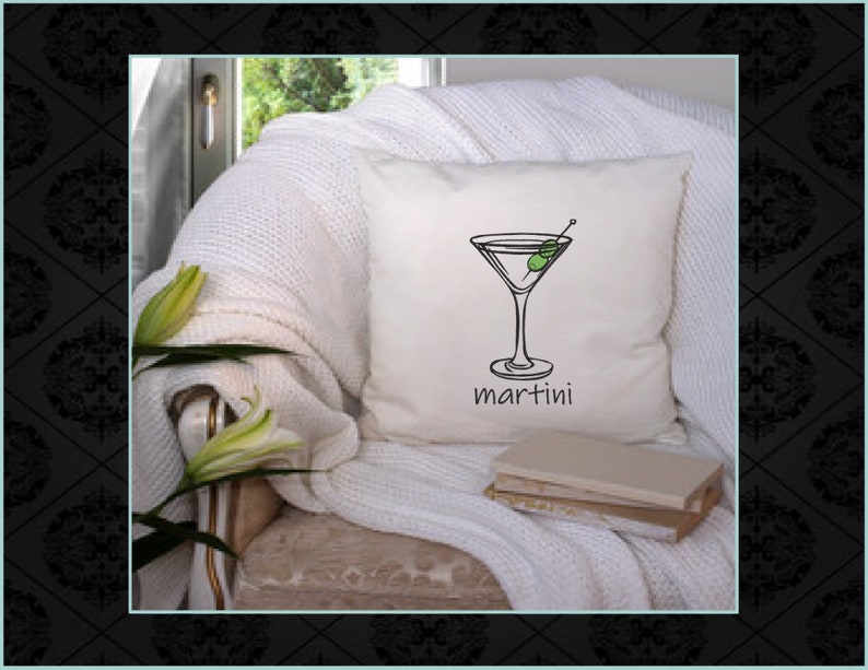 Martini Machine Embroidery Design, Martini With Olives Embroidery ...
