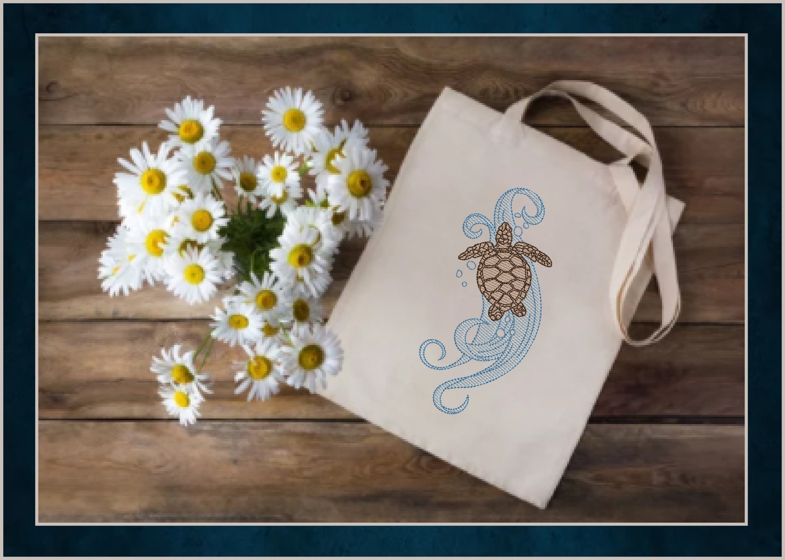 Sea Turtle Machine Embroidery Design Animal Embroidery Ocean | Etsy