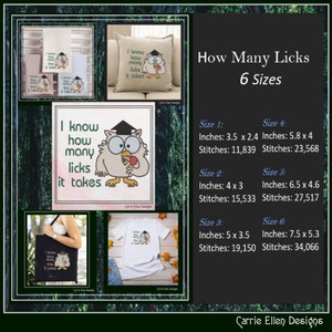Ask Mr Owl Iconic Machine Embroidery Design, Nostalgic I Know How Many Licks Commercial Design ...