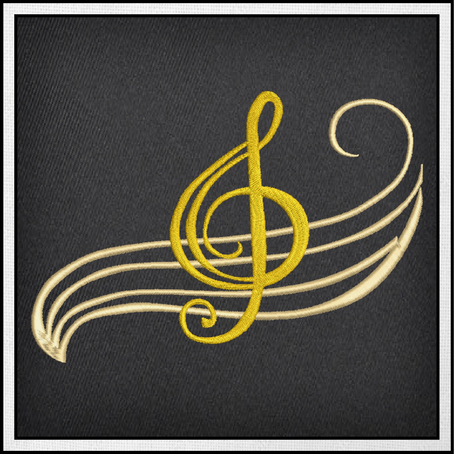 Musical Chord Machine Embroidery Design, Music Note Embroidery, Music ...