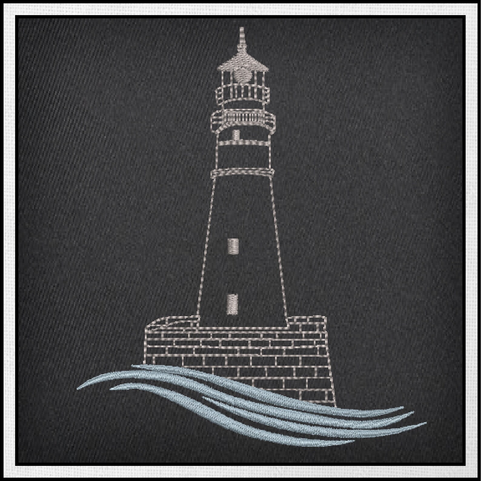 Lighthouse Machine Embroidery Design Coastal Light House - Etsy