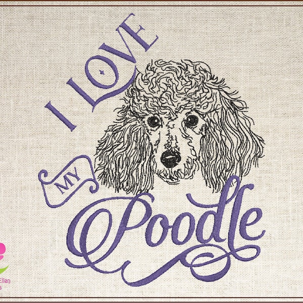 Poodle Embroidery - Etsy