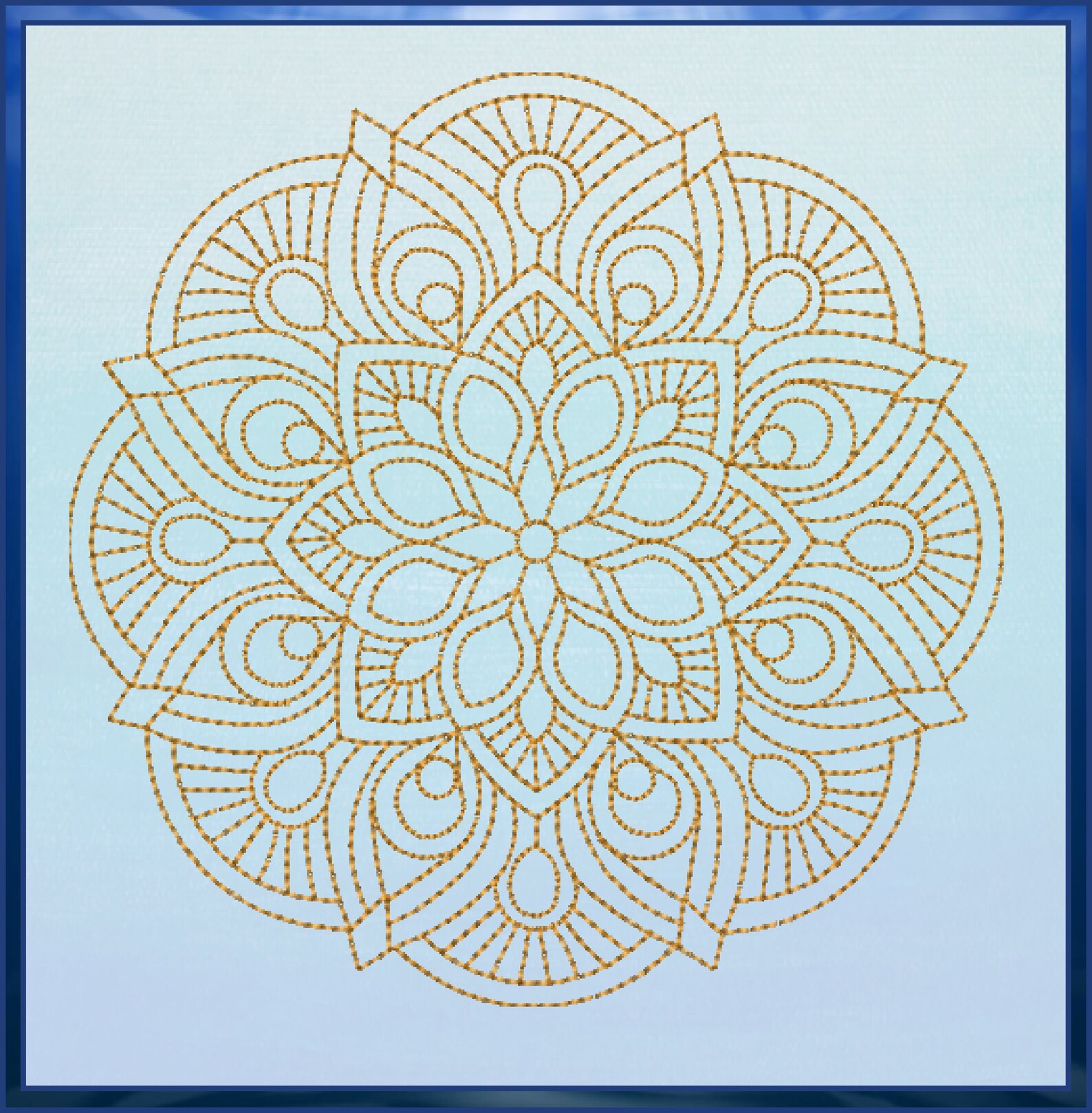 Mandala Machine Embroidery Design Lace Embroidery Mandala - Etsy