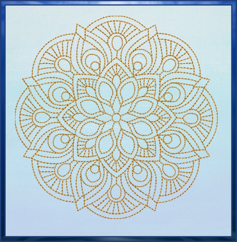 Mandala Machine Embroidery Design, Lace Embroidery, Mandala Flower ...