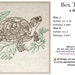 Turtle Machine Embroidery Design, Tortoise Embroidery Design, Redwork ...