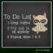 Grumpy Cat Embroidery Design, Sarcastic to Do List Machine Embroidery ...