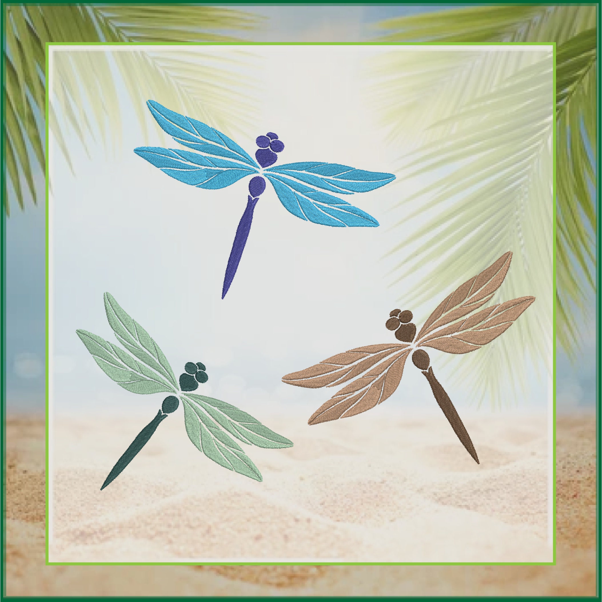 Dragonfly Machine Embroidery Design Insect Embroidery - Etsy