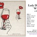 Lady Drinking Wine Machine Embroidery Design, Wine Glass Embroidery ...