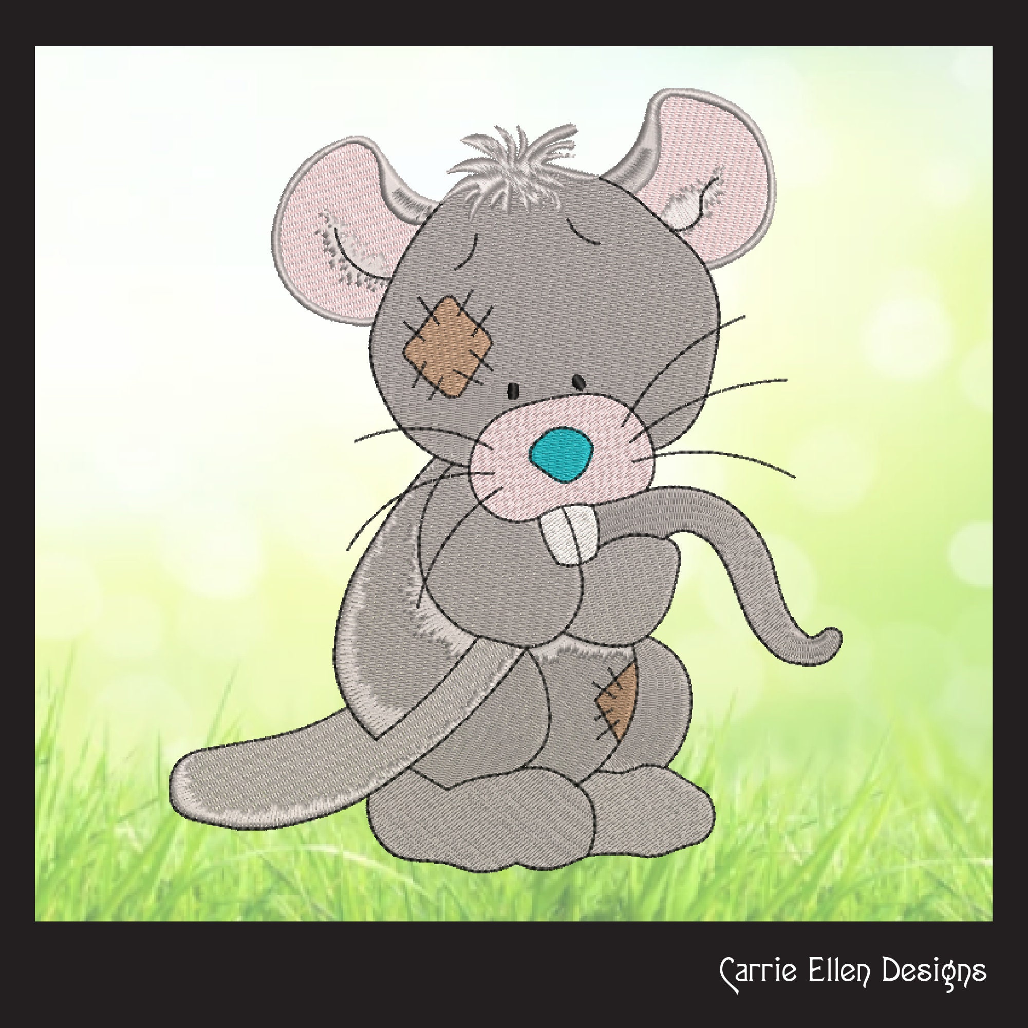 Toy Stuffed Rat Machine Embroidery Design for Babies and Kids, Old ...