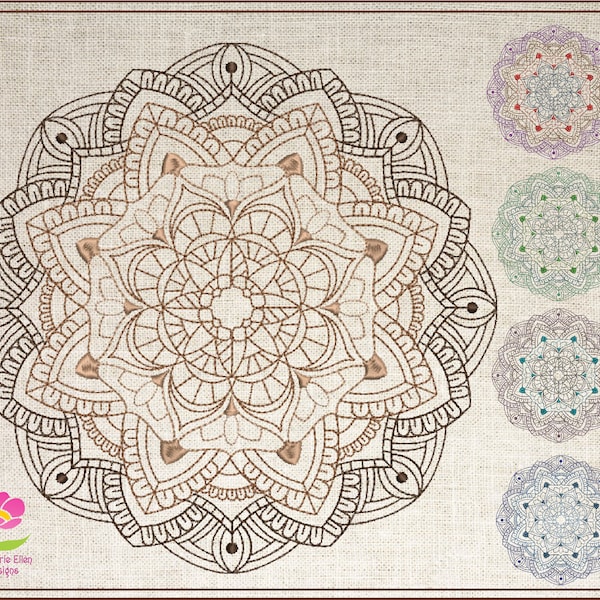 Mandala Embroidery - Etsy