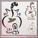 Christmas Fat Cat Embroidery Design, Mistletoe Butt Catatude Design, X ...
