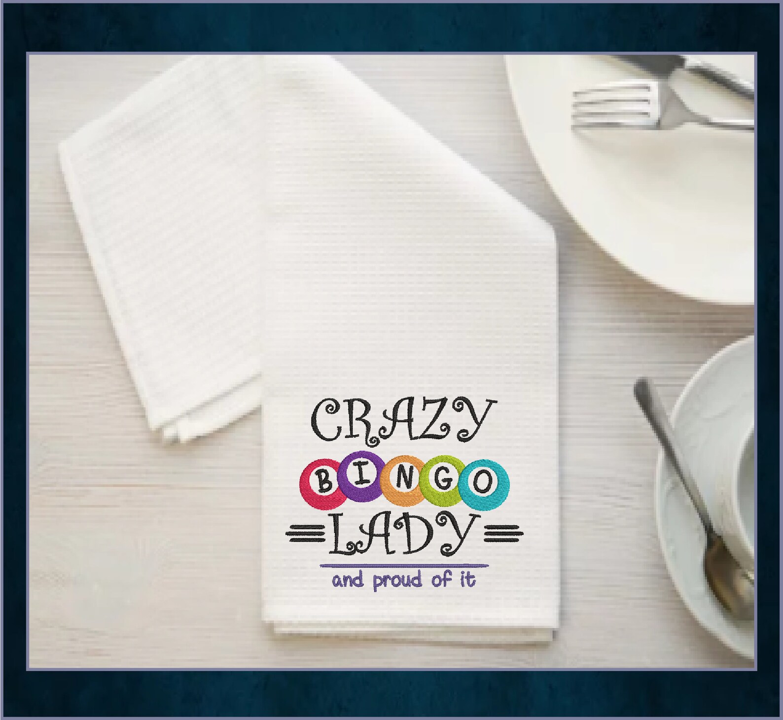 Crazy Bingo Lady Machine Embroidery Design. Proud Bingo Lady - Etsy