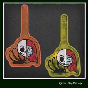 Jack Skellington ITH Key Fob Design, Sally and Jack Halloween Theme ...