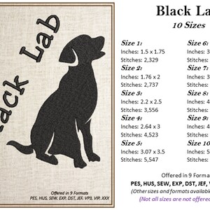 Black Lab Machine Embroidery Design, Labrador Retriever, Dog Embroidery ...