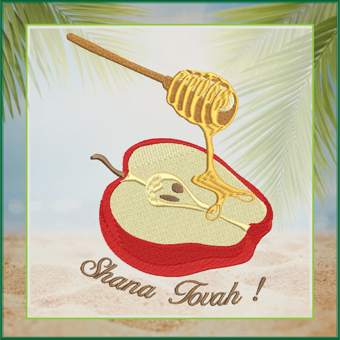 Rosh Hashana Machine Embroidery Design Shana Tova Jewish - Etsy