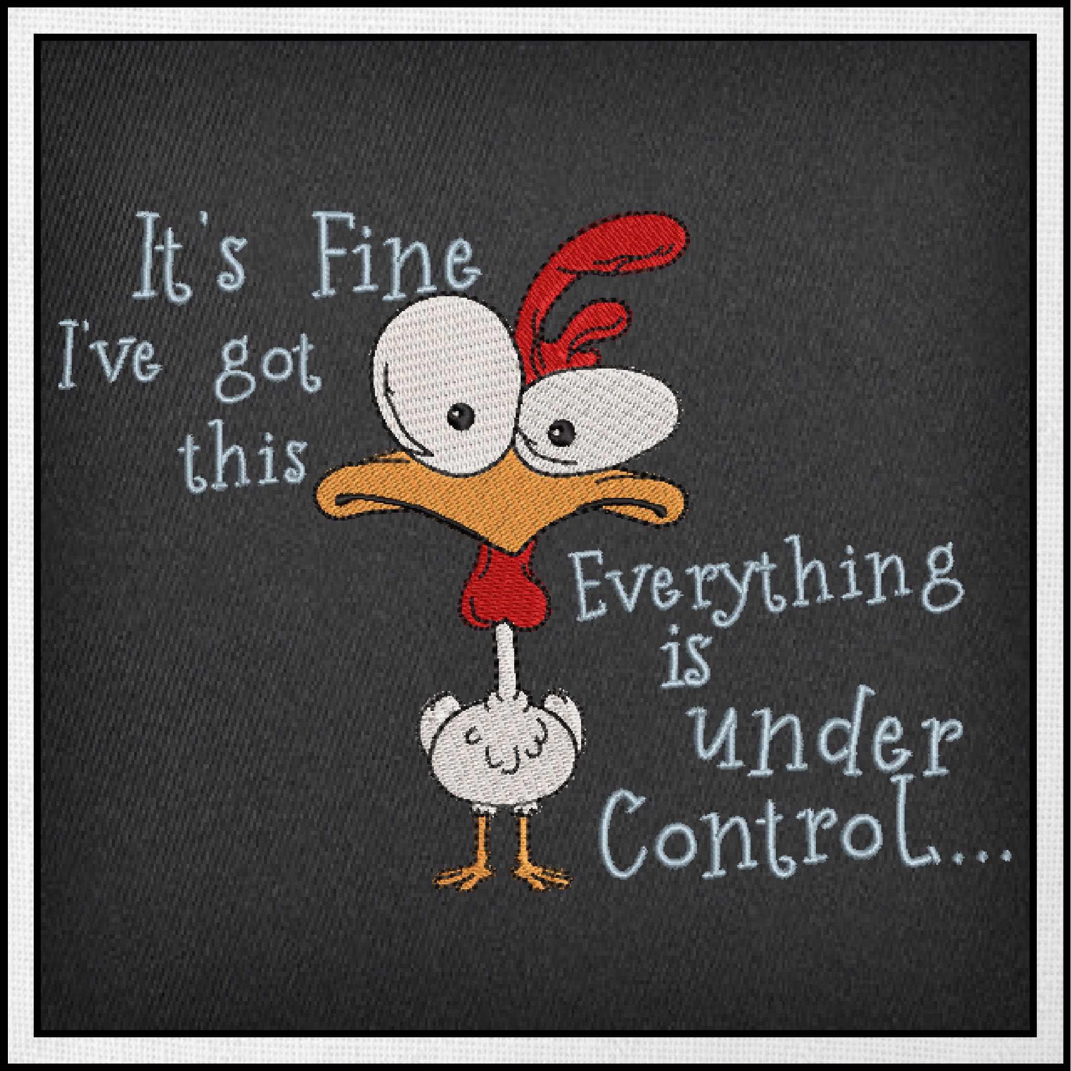Everything is Under Control Machine Embroidery Design - Etsy