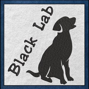 Black Lab Machine Embroidery Design, Labrador Retriever, Dog Embroidery ...