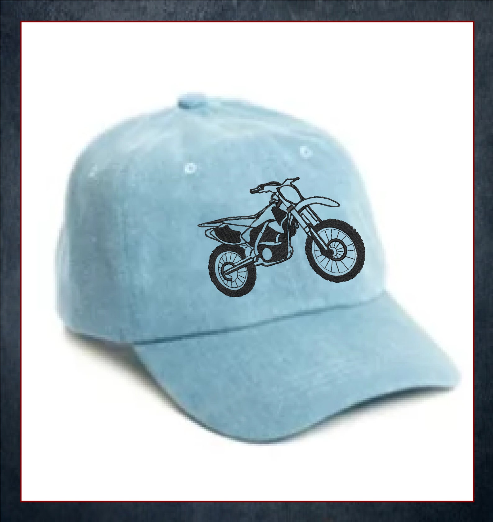 Motorcycle Machine Embroidery Design Dirt Bike Embroidery | Etsy