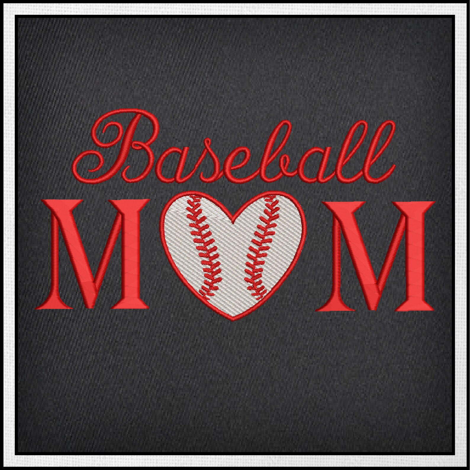 Baseball Mom Machine Embroidery Design Baseball Mom Sport - Etsy