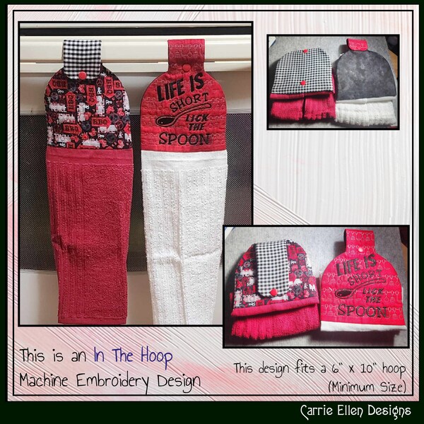 In the Hoop Towel Topper - Etsy