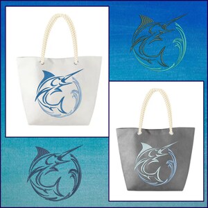 Pacific Blue Marlin Machine Embroidery Design, North Atlantic Swordfish ...