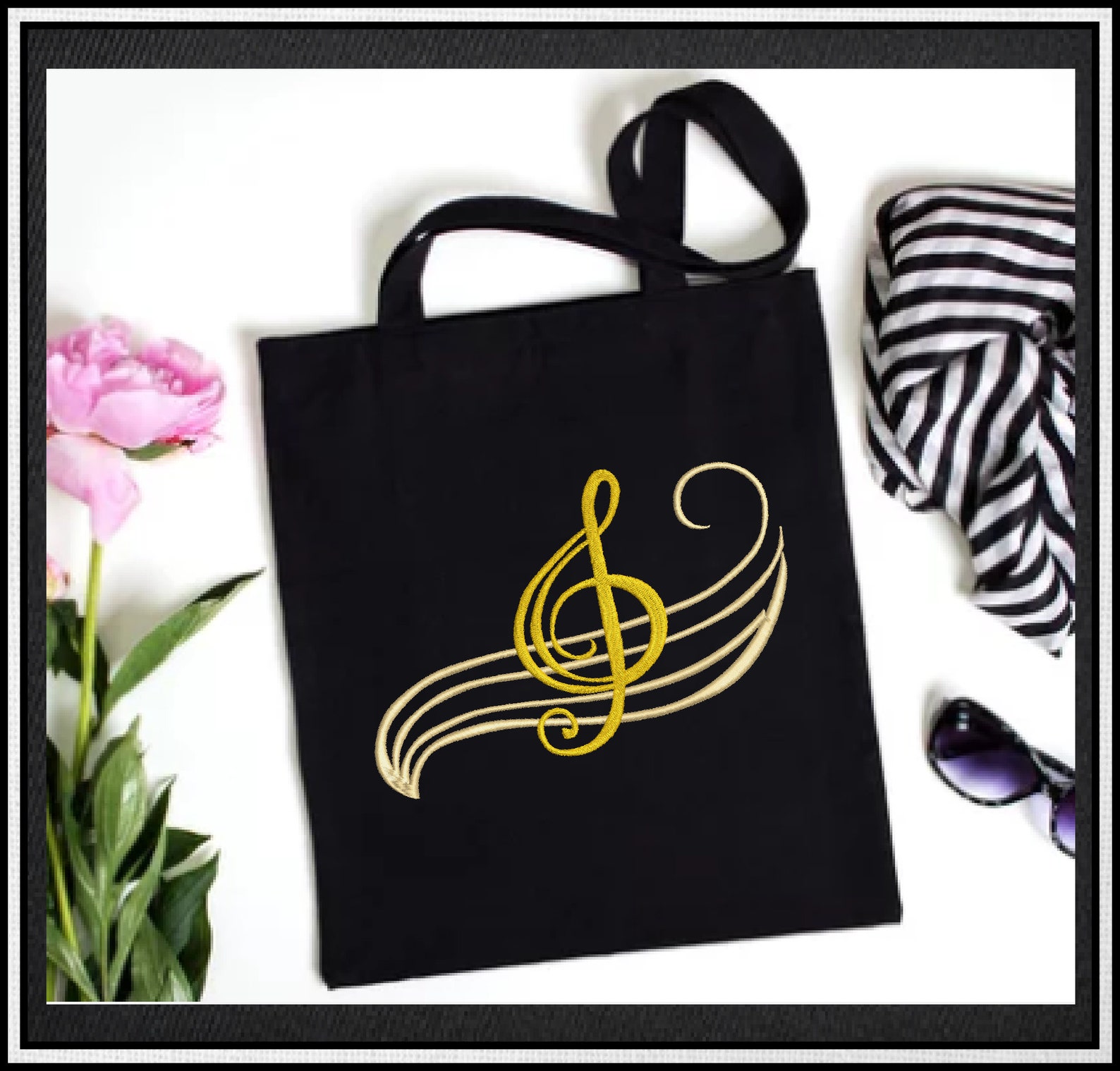Musical Chord Machine Embroidery Design, Music Note Embroidery, Music ...