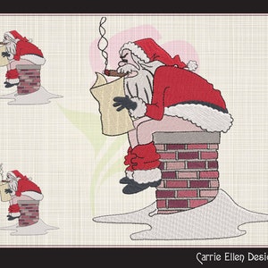 Santa Pooping Down the Chimney - Etsy