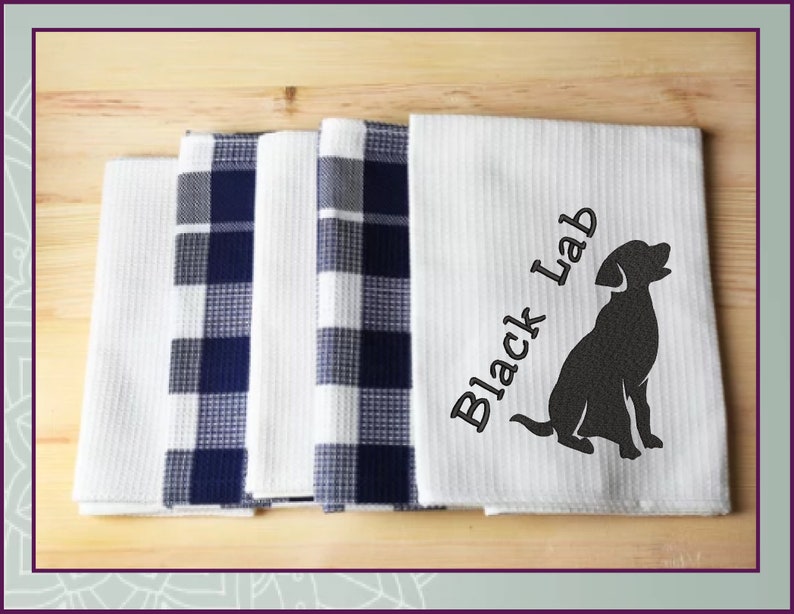 Black Lab Machine Embroidery Design Labrador Retriever Dog | Etsy