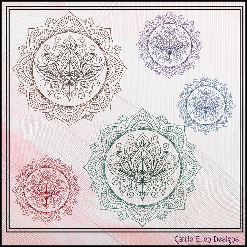 Lotus Mandala - Etsy